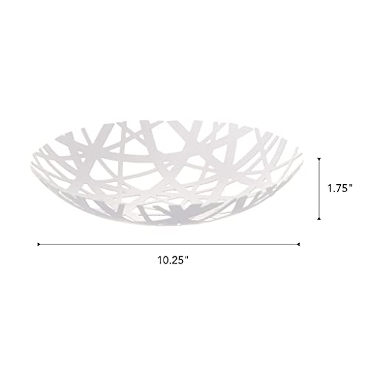 YAMAZAKI Home Bowl | Steel | Fruit Basket, One Size, White