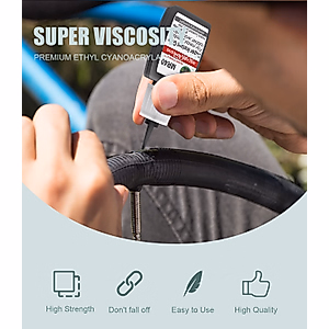 20g Rubber Glue, Rubber Adhesive, for bonding Between Rubber and Rubber, Rubber and Other Material. Instant Super Glue for Rubber, Tire, DIY Crafts, Rubber Edge, Rubber Tube, Rubber Product,etc.