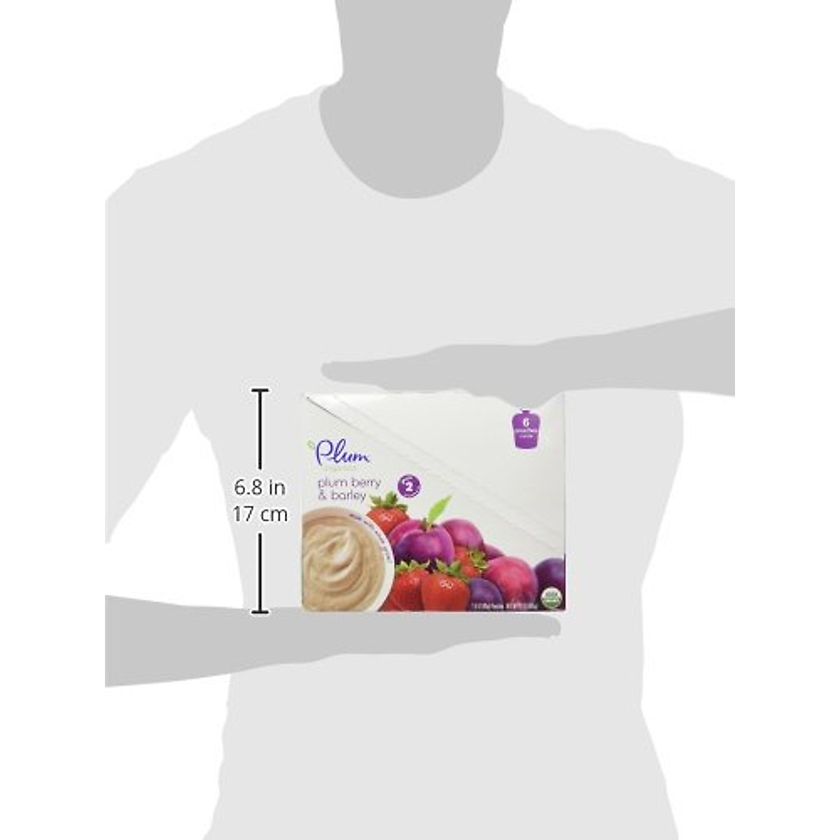 Plum Organics Stage 2 Organic Baby Food, Apple, Plum, Berry & Barley, 3.5 Ounce Pouch (Pack of 6)