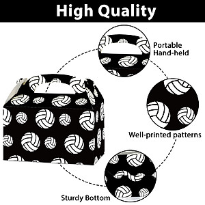 chiazllta Volleyball Gift Treat Box for Team Volleyball Party Candy Goodie Favor Box for Volleyball Theme Birthday Sport Baby Shower Party Supplies Decor