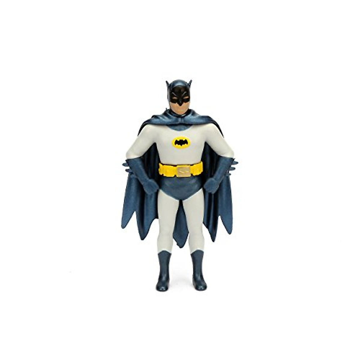 Jada Toys DC Comics 1966 Classic TV Series Batmobile with Batman and Robin figures; 1:24 Scale Metals Die-Cast Collectible Vehicle