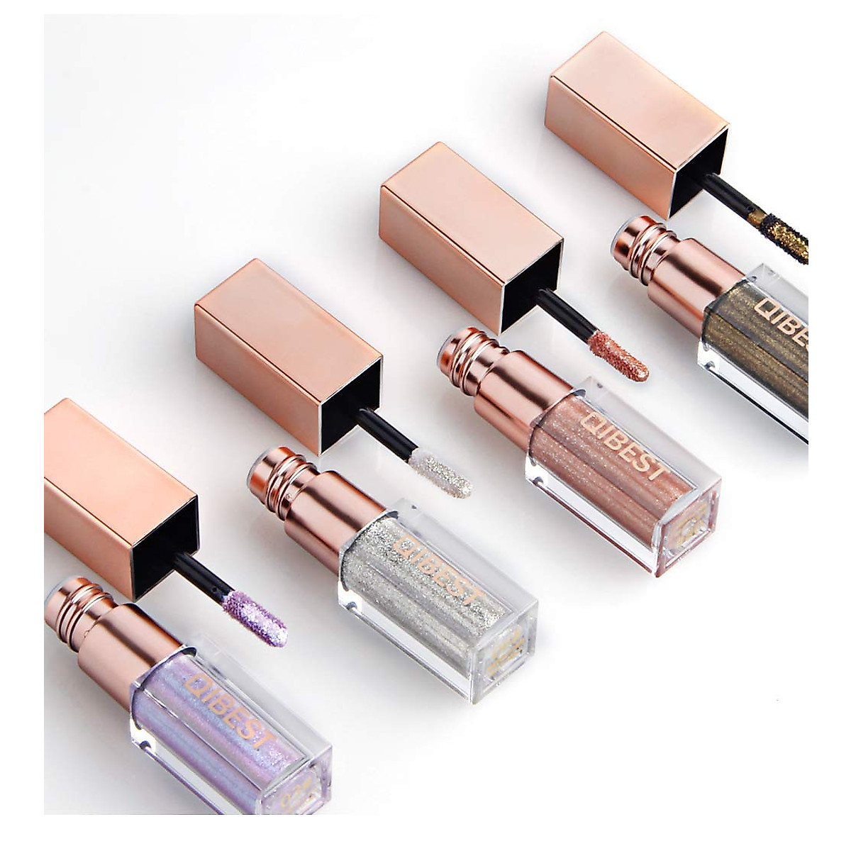 Diamond Glow Liquid Eye Shadow 7 Colors Set Metals Glitter Shimmer Eyeliners Long Lasting Waterproof Sparkling