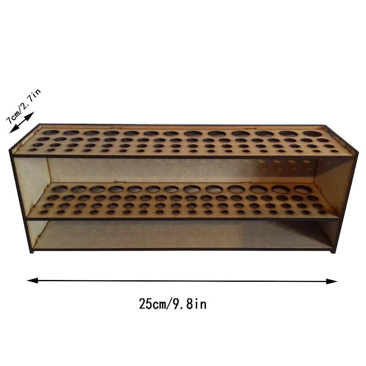 Gspmoly Brush Holder Paintbrush Holder Stand 67 Paint Brushes Wall Mount Or Freestanding, Pen Holder for Desk Rectangle Makeup & Painting Brush Holders Organizer for Pencil, Paintbrush