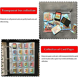 340 pocket pages for Animal Crossing mini cards, Nintendo game cards, Zelda game cards, savings cards, coins, holds 340 ACNH NFC labeled game cards (17 cards)