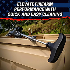 Pistol Cleaning Kit for Handguns, Rifles, & Shotguns - Comprehensive Maintenance for .22 .357 .38 9mm .45 - Compact Deluxe Clamshell Case with Bore Brushes & Jag Tools - Ultimate Firearms Protection