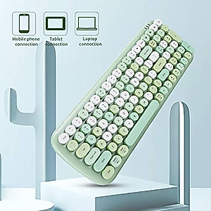 125 Keyboard,Bluetooth 5.1 Laptop Keyboard,Multi‑Device Compact Keyboard,Ergonomic Computer Quiet Keyboard,Keyboard for Laptop Mobile Phone Tablet,for