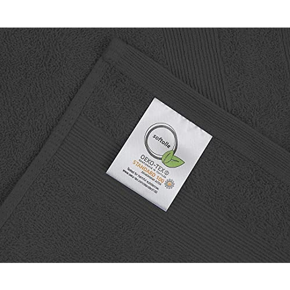 Softolle Premium 600 GSM Hand Towels –100% Combed Ring Spun Cotton Hand Towel - Pack of 6 Luxury Hand Towels - Highly Absorbent and Ultra Soft 16" x 30" inches (Grey)