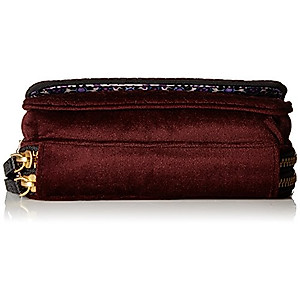 Vera Bradley Women's Velvet All in One Crossbody Purse With RFID Protection, Chocolate Raisin, One Size