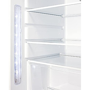 Summit Appliance ALR47BCSS 20" Wide Built-In All-Refrigerator, ADA Compliant, 3.53 cu.ft Capacity, Temperature & Open Door Alarms, Automatic Defrost, Stainless Steel Cabinet, Interior Light