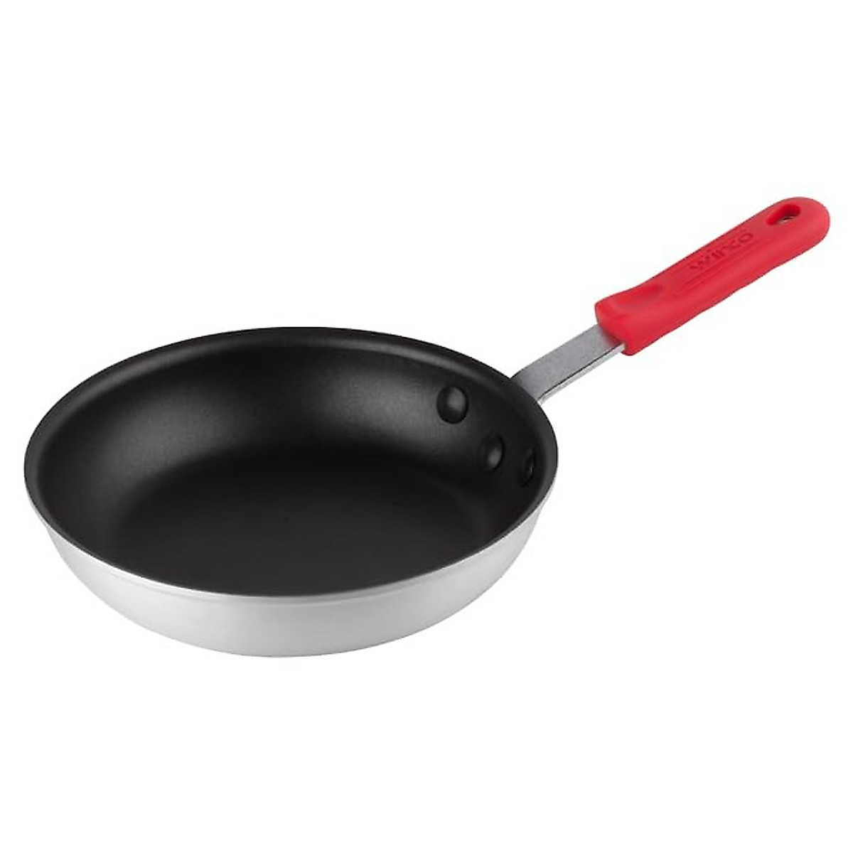 Winco AFP-8NS-H Commercial-Grade Aluminium Fry Pan/Skillet, 8", Silver