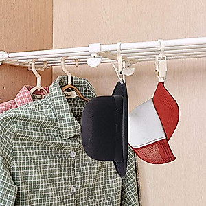 EigPluy Laundry Hooks Clip,20pcs Super Strong Plastic Swivel Hanging Curtain Clips Clothes Pins,Beach Towel Clips for Beach/Lounge Chairs - Keep Your Towel, Clothes Hangers from Blowing Away