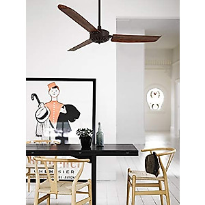 Lucci Air 21101701 Carolina Ceiling Fan 56 Inch, Oil Rubbed Bronze with Dark Koa Blades