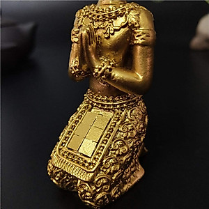 Buddha Statue Buddha Statue Decoration Gold Ganesha Thailand Figurines Meditation Sculpture for Home Garden Ornaments Crafts Meditating Buddha