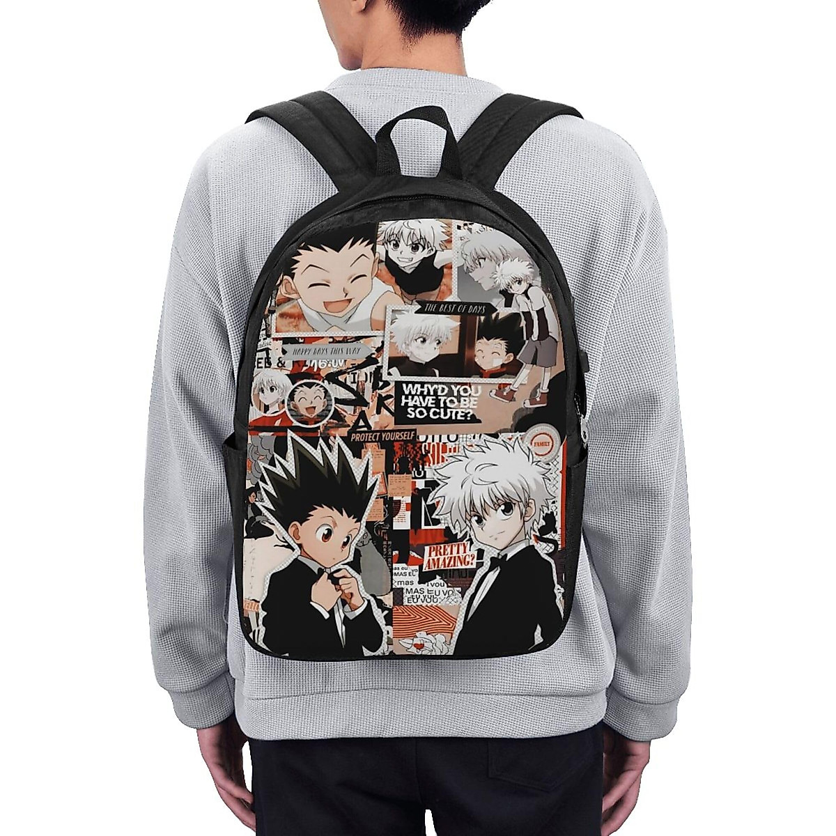 Men Women Packable Backpack with USB Charging Port, Anti Dust Compartment School Bag, Rucksack Daypack for Outdoor Running Laptop