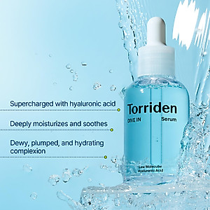 Torriden DIVE IN Hyaluronic Acid Serum 50ml (1.69 fl.oz.) | Deep Hydration to Get Glow Skin | Hyaluronic Acid, Panthenol, Allantoin | Korean Facial Serum