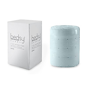 Bedsy Sleep 3" Gel Memory Foam Mattress Topper, Soft, Twin