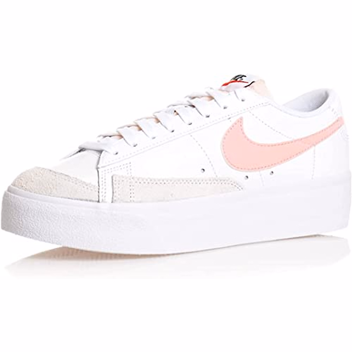 Nike W Blazer Low Platform Shoes White Pink Glaze Size 8