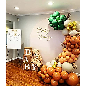 6.6FT Gold Metal Round Arch Backdrop Stand- Cicle Backdrop Stand Balloon Arch Frame for Baby Shower, Wedding Arch Stand for Ceremoney, Round Arch Ring Backdrop Stand for Party Decoration