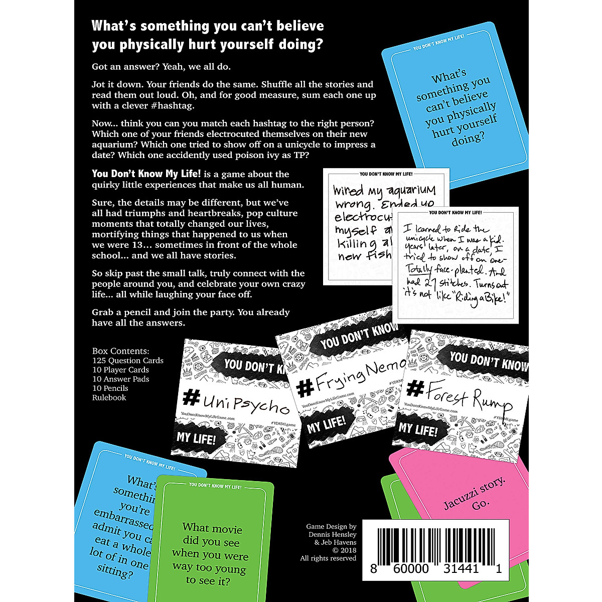 You Don't Know My Life!! - The TMI Party Game with no Wrong Answers, just #Inappropriate Ones