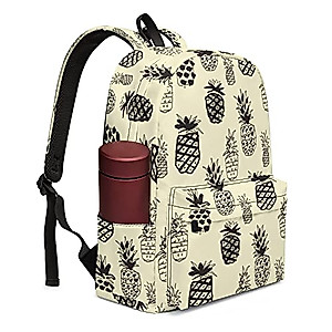 Pineapple Backpack Lightweight Backpacks Durable Laptop Backpack Shoulders Bag Hiking Travel Bag Casual Daypack