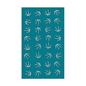 Silk Screen Stencils for Polymers Clay Reusable Silkscreens Print Kits for Earrings Jewelry Makings 3.5x6inch Each