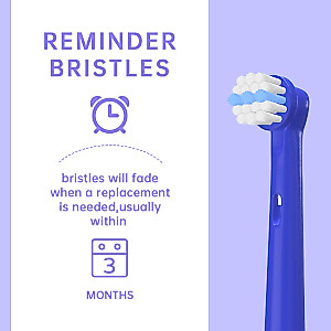 WuYan Replacement Toothbrush Heads for Oral B, 8 Pack Adults Multicolor Precision Electric Toothbrush Heads Compatible with 7000/Pro 500/1000/3000/8000/ 9000