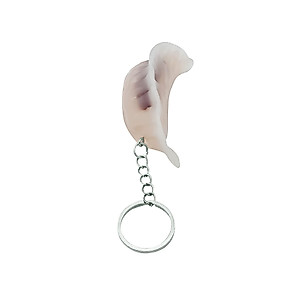 MuHou Large Meat Dumpling Keychain Simulation Dumpling Keys Holder Key Ring Key Organizer Car Pendant Bags Charm