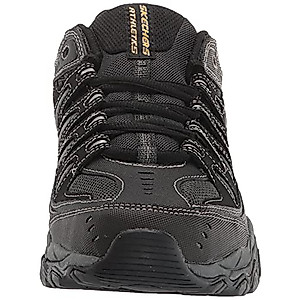 Skechers mens Afterburn M. Fit fashion sneakers, Black, 10 X-Wide US