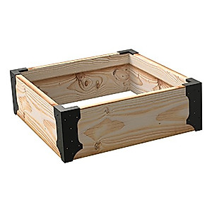 Panacea 89584 Raised Garden Bed Corner Brackets Plant-Container-Accessories, Black