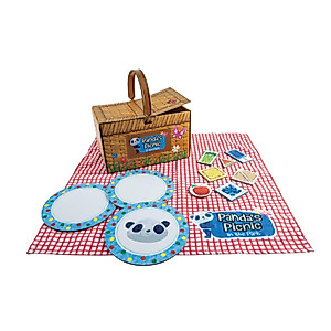 Peaceable Kingdom Games for Parents & Their 2-Year-olds: Panda’s Picnic in The Park - Toddler & Preschool Board Game of Matching Colors & Shapes