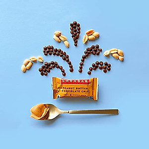 Larabar Peanut Butter Chocolate Chip Mini Bars, Gluten Free Vegan, 20 ct