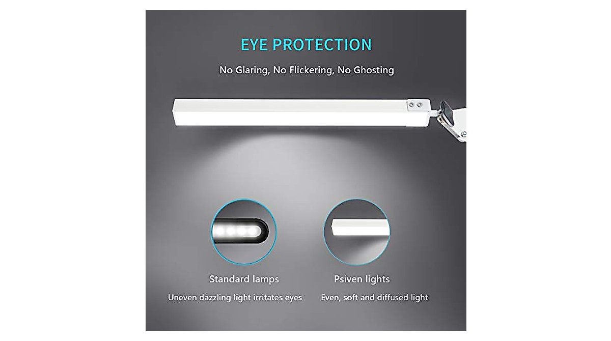 PSIVEN LED Desk Lamp, Architect Task Lamp, Metal Swing Arm Drafting ...