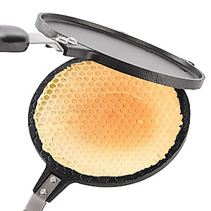 Dicunoy Waffle Cone Maker, Nonstick Ice Cream Cone Maker, 6.7" Egg Roll Crepe Pan, Camp Pancake Crispy Cone Omelet Mold for Waffle Cups, Choco Tacos, Fuel Gas Stoves Only