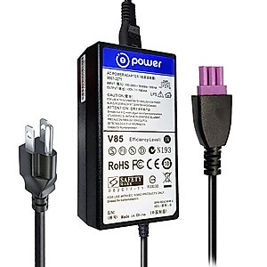 T POWER 32v Charger for HP Photosmart, hp Officejet Advantage All-in-One Series Color Printer Ac Dc Adapter Power Supply (3-Pin Purple Tip)