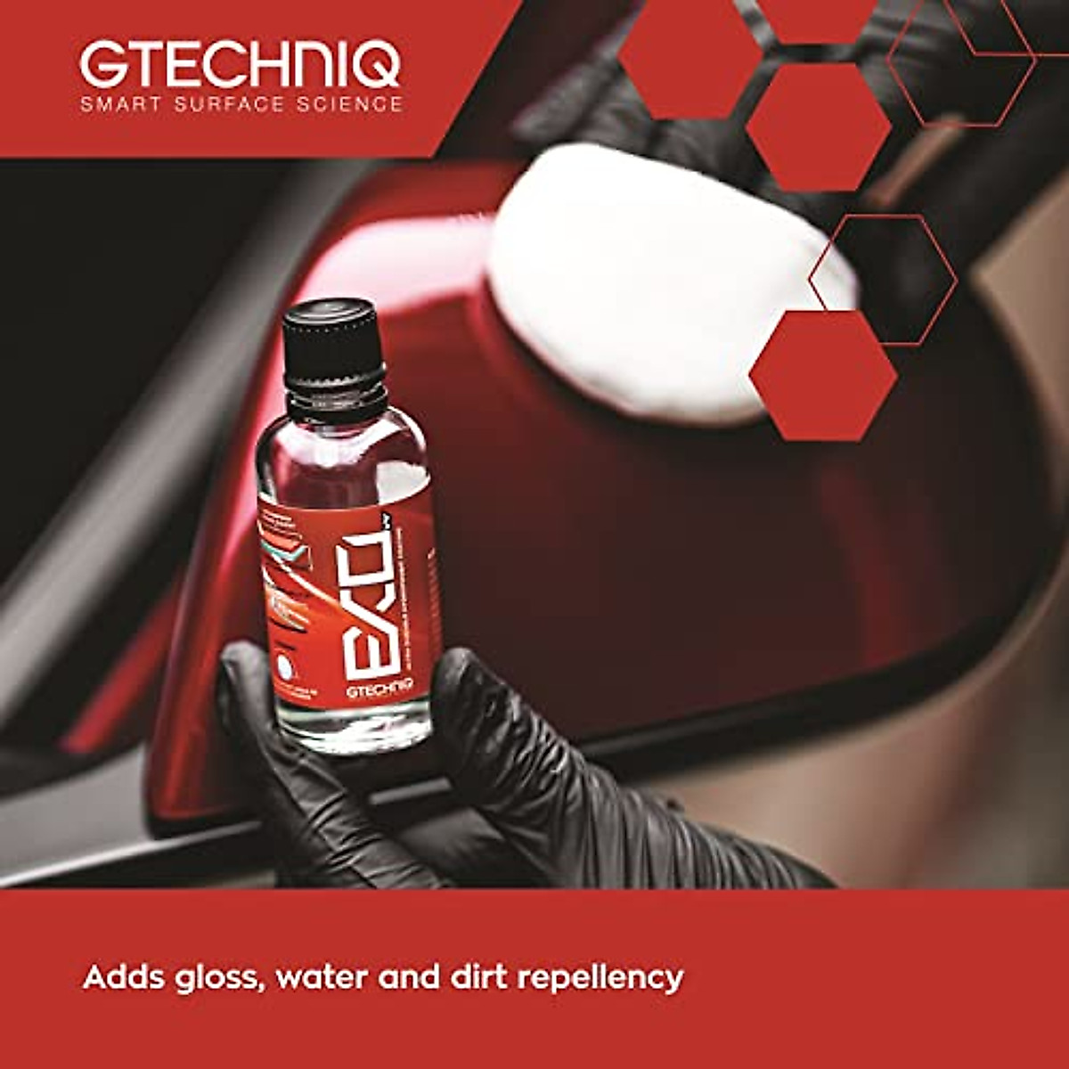 Gtechniq - EXO Ultra Durable Hydrophobic Coating v4 - Protect Your Paint, Add Gloss, Repel Contaminants, Resists Chemicals, Get Rid of Water-Spots (30 milliliters)
