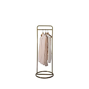 VEGAINDOOR Clothing Racks For Hanging Clothes,Garment Rack,Metal Strong Heavy Duty Hanging Clothes Rack for Small Spaces and Rooms,Metal Clothes Rail,Portable Clothes Rack,Gold