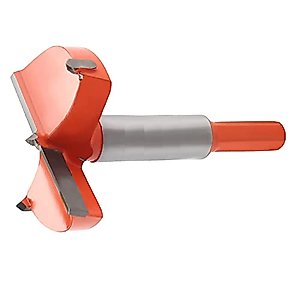 Hegebeck Forstner Drill Bits 2.4" Woodworking Hole Saw Cutter Drilling Boring Bit Cutter for Wood Plastic Plywood Splint 1Pcs (Orange)