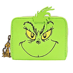 Loungefly x Dr. Seuss The Grinch Cosplay Zip Around Faux Leather Wallet