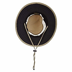 Dorfman Pacific Men's Bonnie Mesh Sides Hat, Khaki, XX-Large