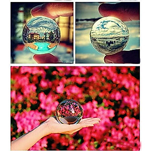 MerryNine Professional Crystal Ball Photograph, K9 Crystal Sun Shine Catchers Ball with K9 Crystal Stand, Decorative and Photography Accessory (50mm)
