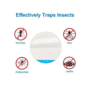 48 Pcs Refill Glue Boards 3.4" Sticky Pads Compatible with DynaTrap DT152 and Katchy Duo Indoor Fly Trap Bug Catcher Insect Mosquito Zapper Lamp