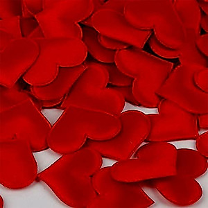 MiKoom Valentine's Day Decoration Heart Shape Petals, 500 Pcs Heart Confetti Red Heart Sponge Petals for Romantic Night, Wedding Birthday Party Supplies Decor