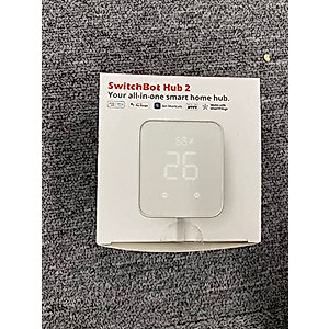 SwitchBot Hub 2 (2nd Gen), Work as a WiFi Thermometer Hygrometer, IR Remote Control, Smart Remote and Light Sensor, Link SwitchBot to Wi-Fi (Support 2.4GHz), Compatible with Alexa&Google Assistant