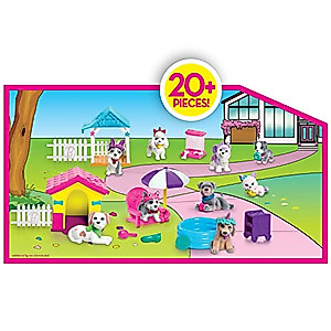 Barbie Pets Dreamhouse Pet Surprise Playset, Includes 6 Pets, Two Pet Homes, and Over 15 Accessories, Kids Toys for Ages 3 Up, Amazon Exclusive