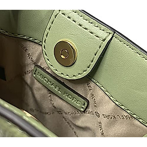 Michael Kors Mercer Extra-Small Pebbled Leather Crossbody Bag (light Sage)