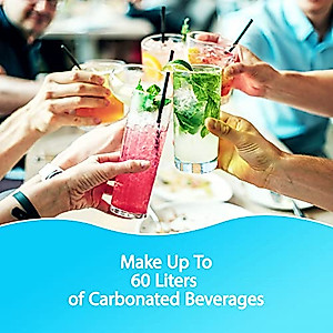 GreatWhip 60L CO2 Cylinder For Sodastream, Exchange Carbonator Compatible With SodaMaker Appliances, Set of 2