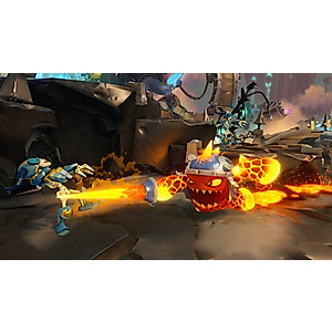 Skylanders Superchargers characters figures with bonus micro comic bundle. Birthday Bash Big Bubble Pop Fizz, Lava Lance Eruptor, Sky Slicer, Splat, Big Bubble Pop Fizz and Elite Zook.