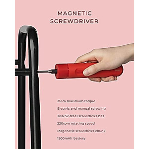 HOTO 3.6V Cordless Electric Screwdriver, 1500mAh, USB Rechargeable Battery, All-in-one Power Screwdriver, Manual-automatic Mode, 2 S2 Steel Long Bits, Ideal for Repairing Circuits/electronics