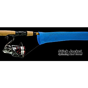 RITE-HITE Orin Briant Stick Jacket Fishing Rod Covers 3 Pack - Spinning Blue; Keep Your Rod Safe and from Getting Tangled…