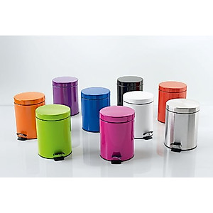 Spirella Cosmetic Bin Sydney Beige Trash Bin Pedal Bin - 3 litres - with Removable Inner bin